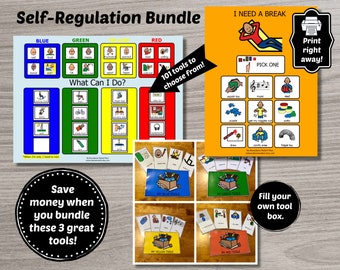 Tools for Self-regulation Zones of Regulation Sensory Diet | Etsy