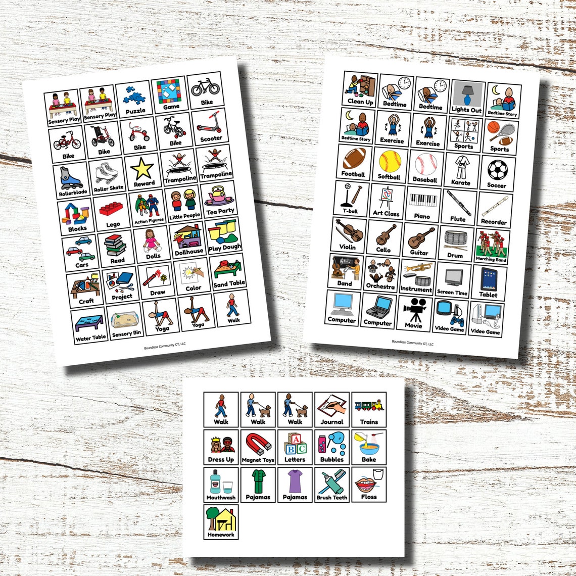 Daily Schedule, Printable Schedule, Boardmaker Schedule, Visual ...