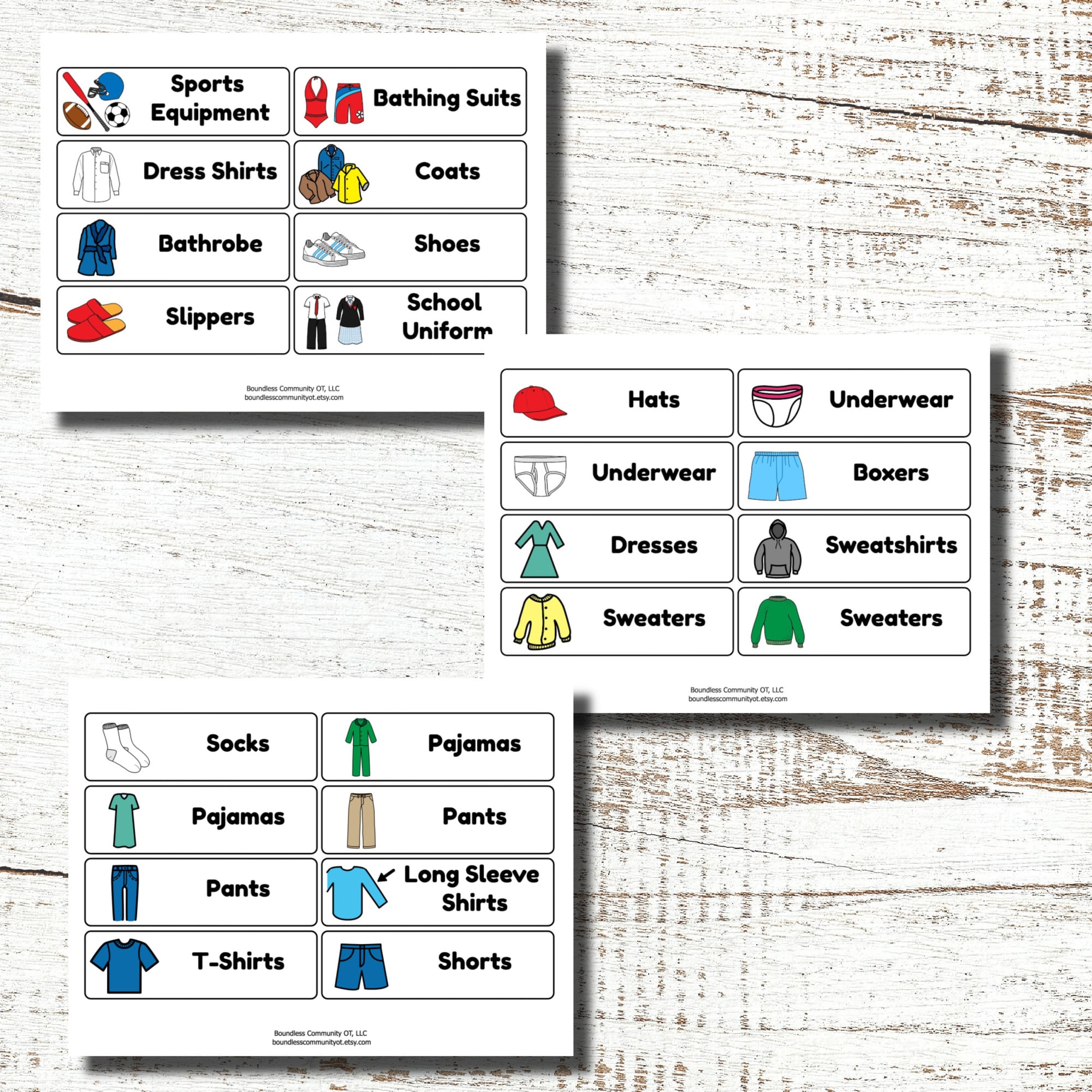 Clothes Labels, Home Organization, Boardmaker Printables, Bedroom ...