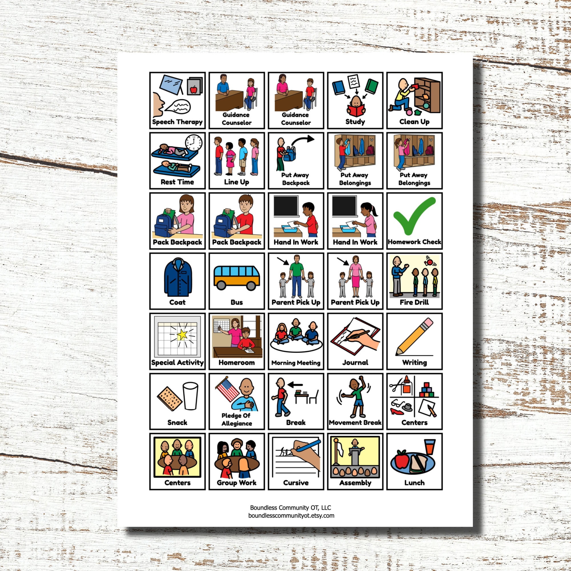 School Schedule Printable School Schedule Printable School | Etsy