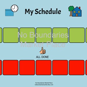 Daily Schedule Printable Schedule Boardmaker Schedule | Etsy