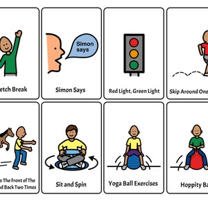 Movement Break Cards Brain Break Cards Movement Break - Etsy Canada