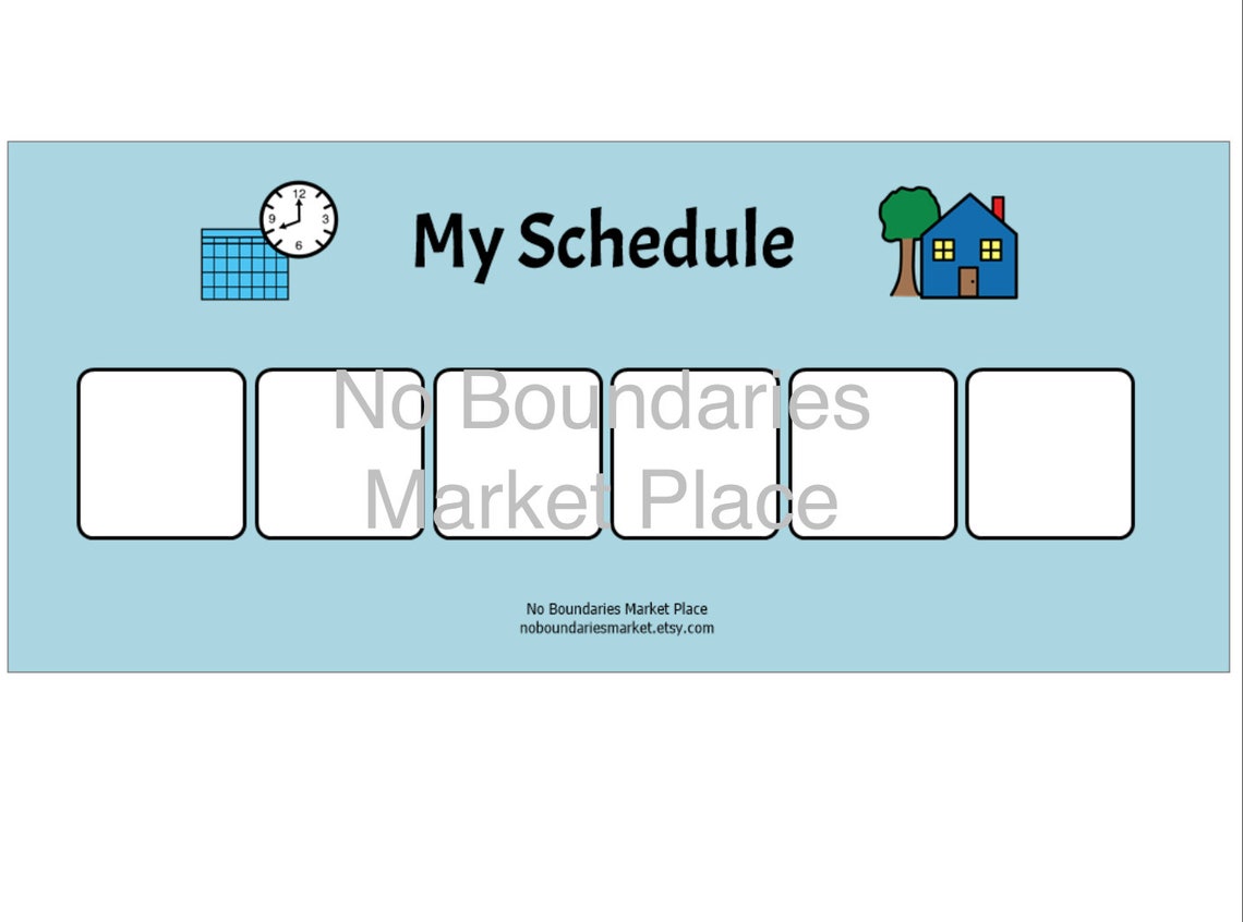 Daily Schedule Printable Schedule Boardmaker Schedule | Etsy