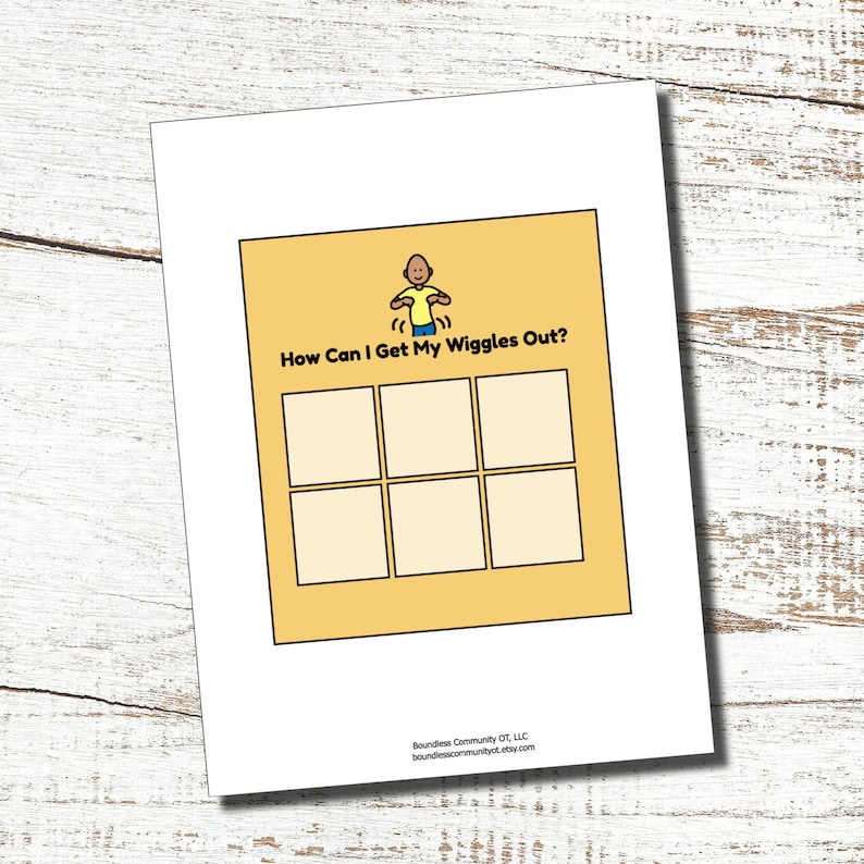 Classroom Break Board Printable Tools for Self Regulation | Etsy