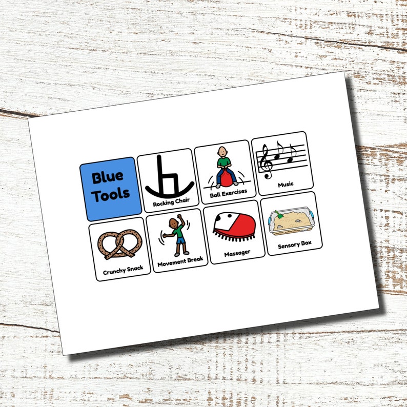 Self-regulation Cards, Self-regulation Chart, Big Feelings Chart ...