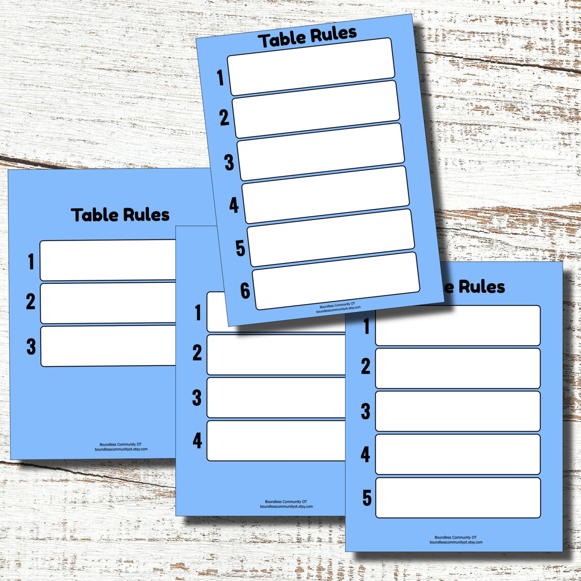 Table Rules Chart Table Manners Chart Table Rules Printable - Etsy