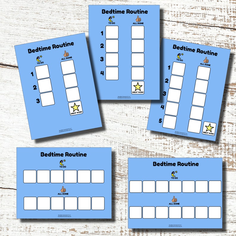 Morning and Bedtime Routine Bundle Morning Routine Bedtime | Etsy