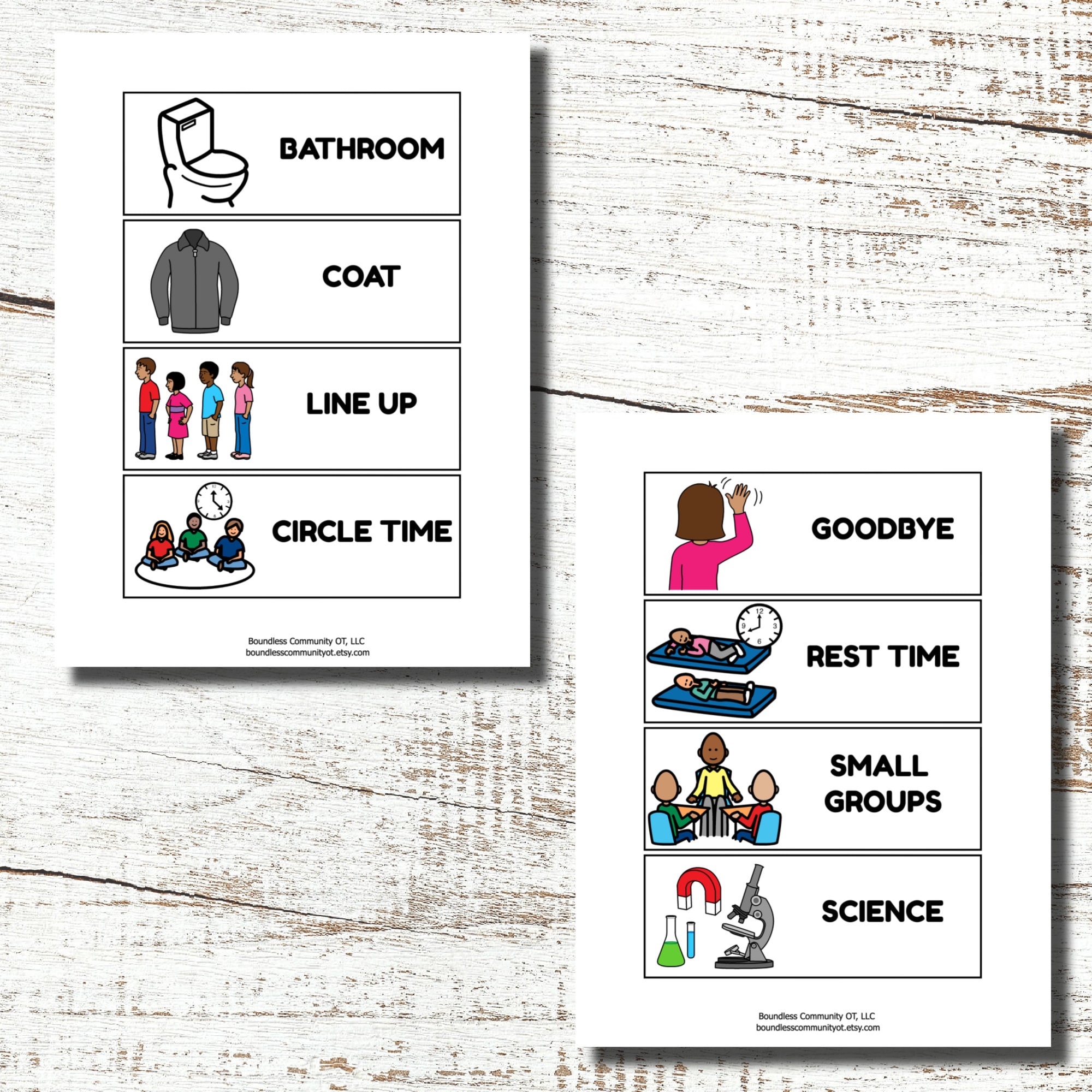 Preschool Schedule 30 Activity Options Printable Preschool - Etsy