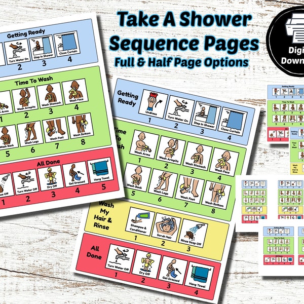 Shower Chart Autism - Etsy
