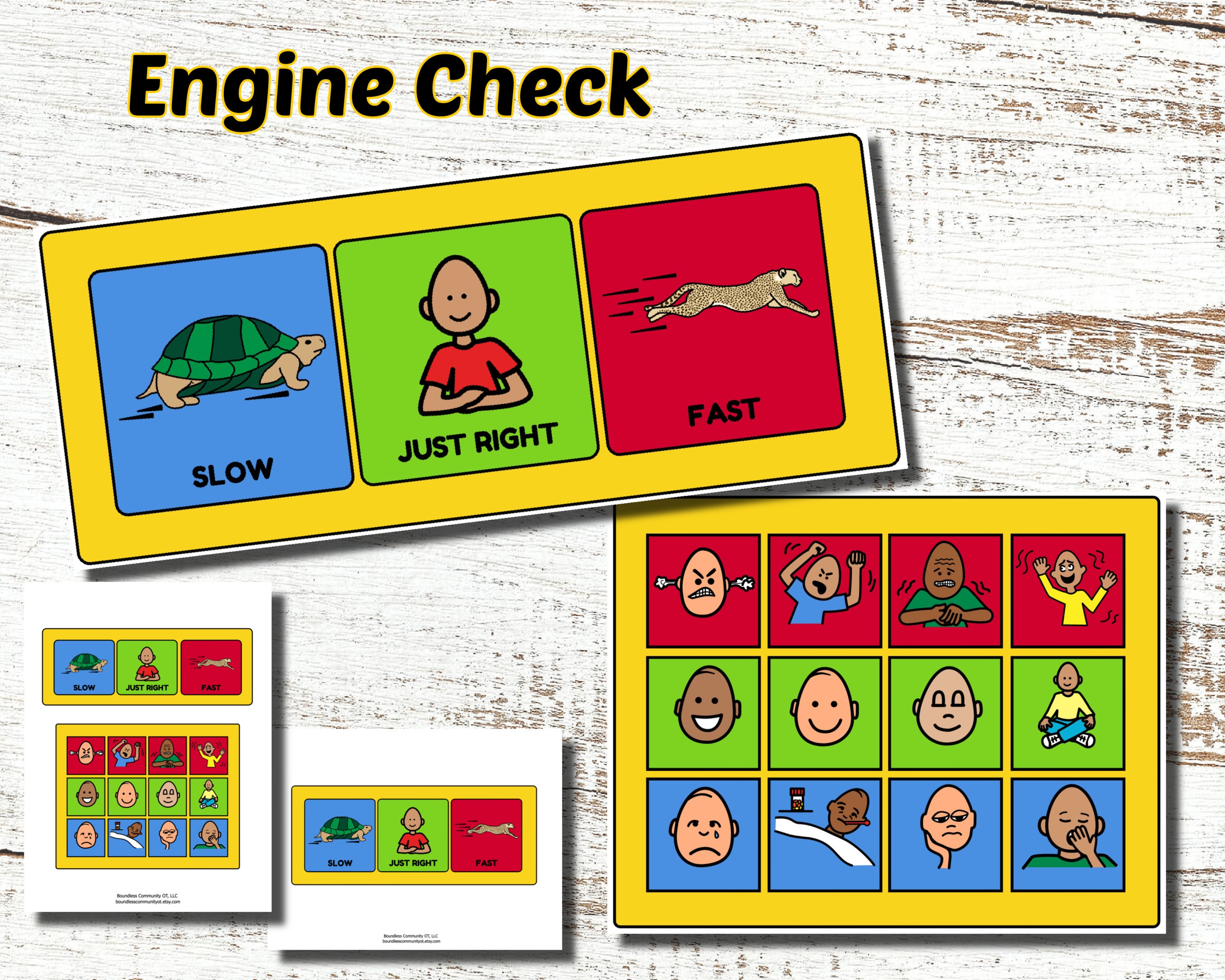 Engine Check Digital File Sensory Diet Self-regulation - Etsy Australia