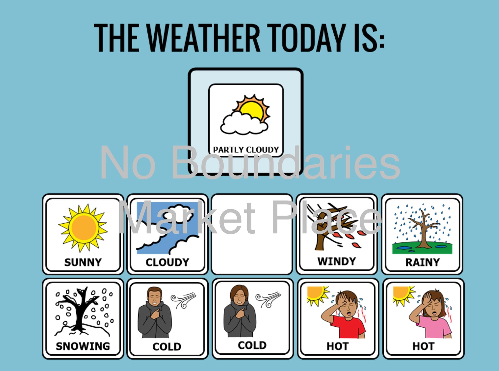 Weather Chart Morning Meeting Chart Weather Printable | Etsy