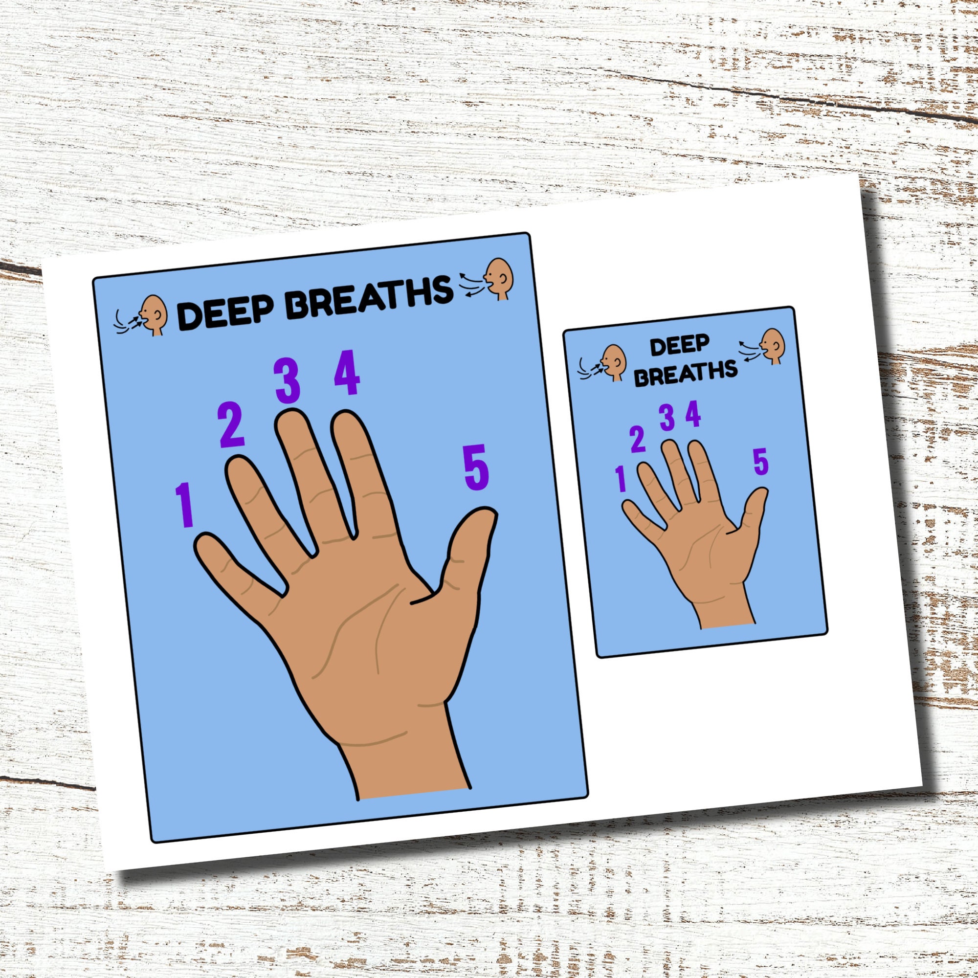 Deep Breath Printable Deep Breath Visual Calm Down Visual - Etsy Australia
