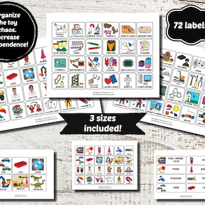 Toy Labels Printable Labels Toy Organization Home | Etsy