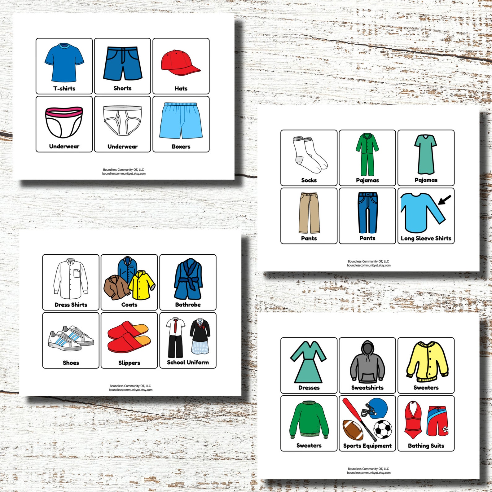 Clothes Labels Home Organization Boardmaker Printables - Etsy Australia