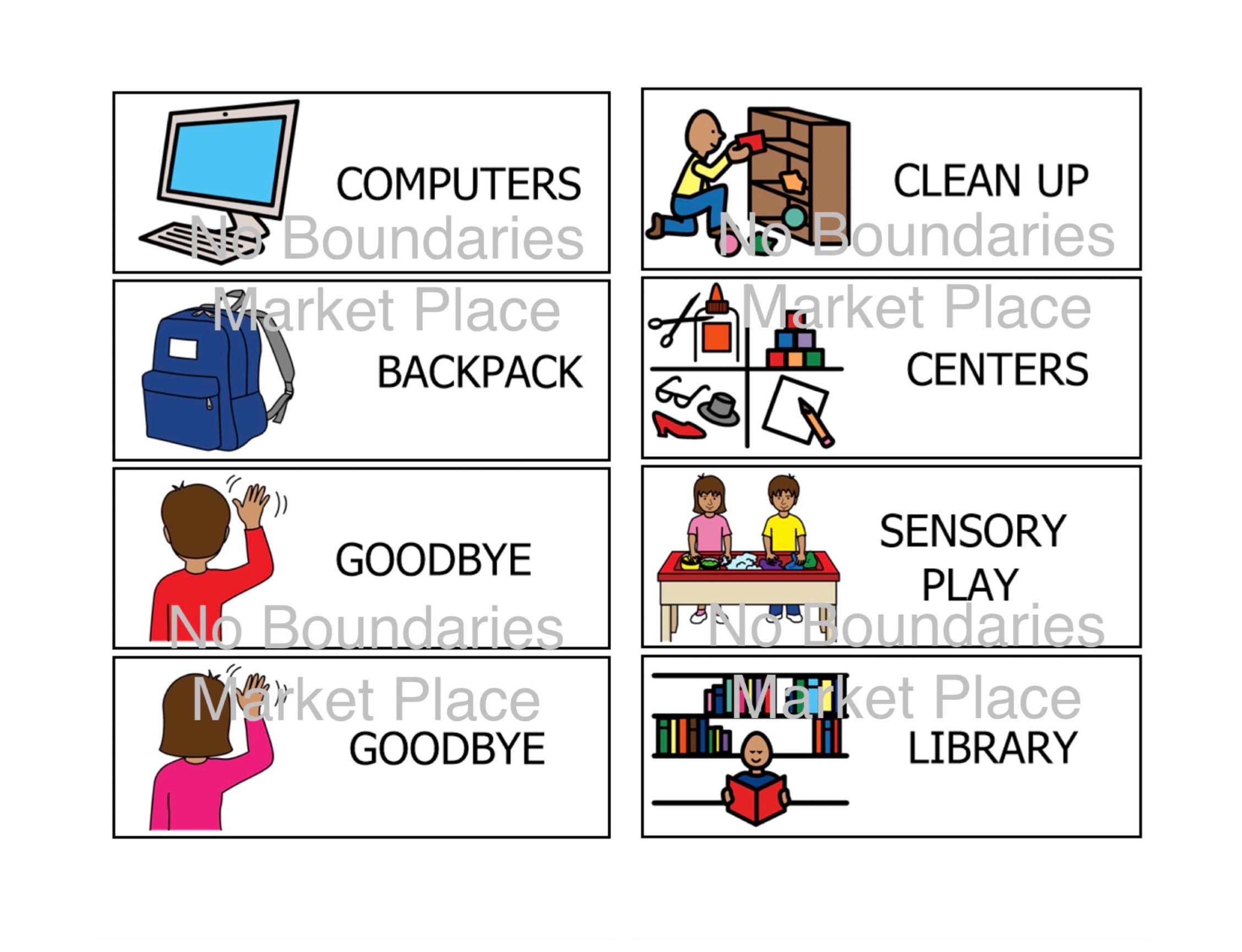 Preschool Schedule 30 Activity Options Printable Preschool | Etsy