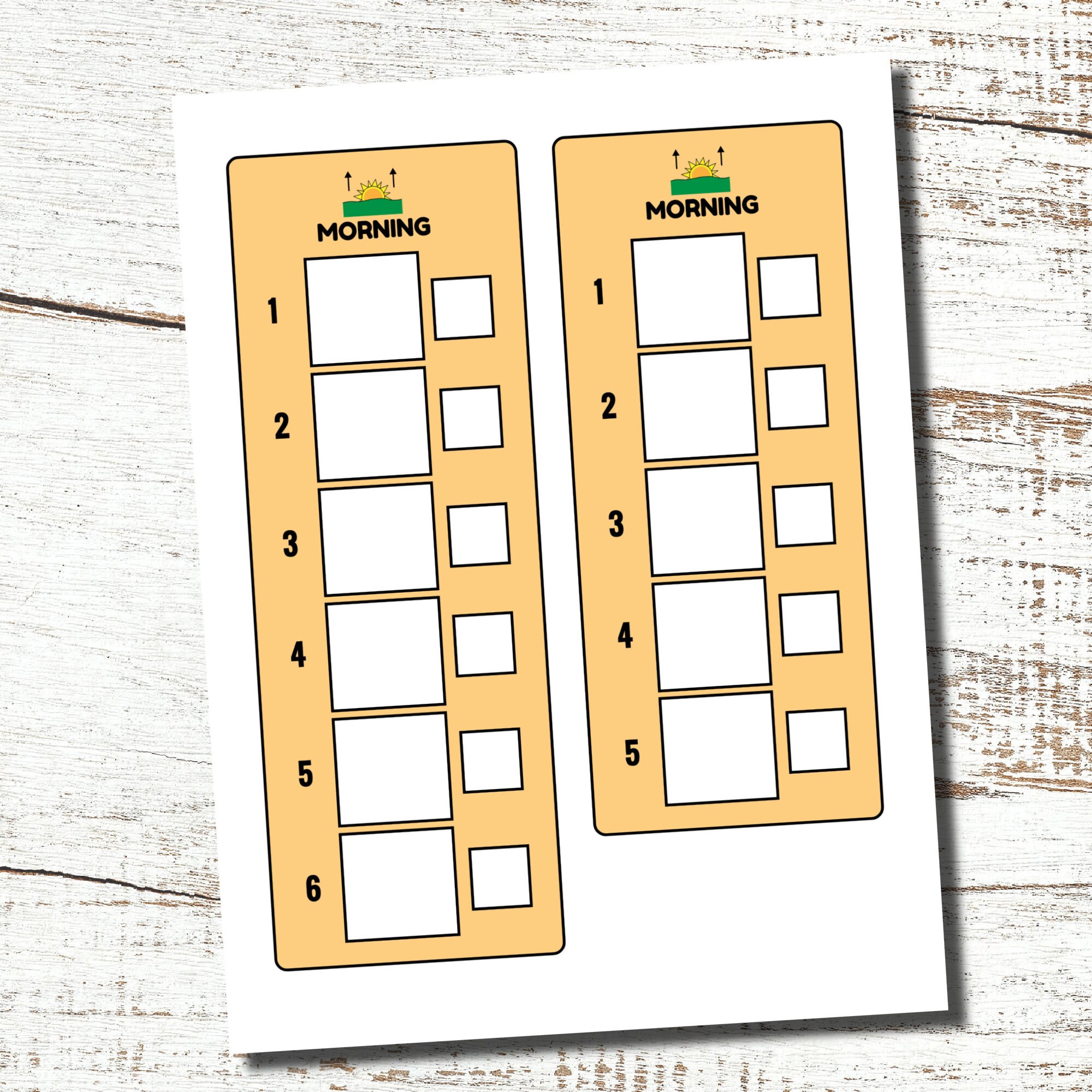 Morning Routine Checklist, Morning Routine Customizable Checklist ...