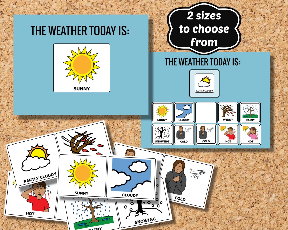 Weather Chart Morning Meeting Chart Weather Printable | Etsy