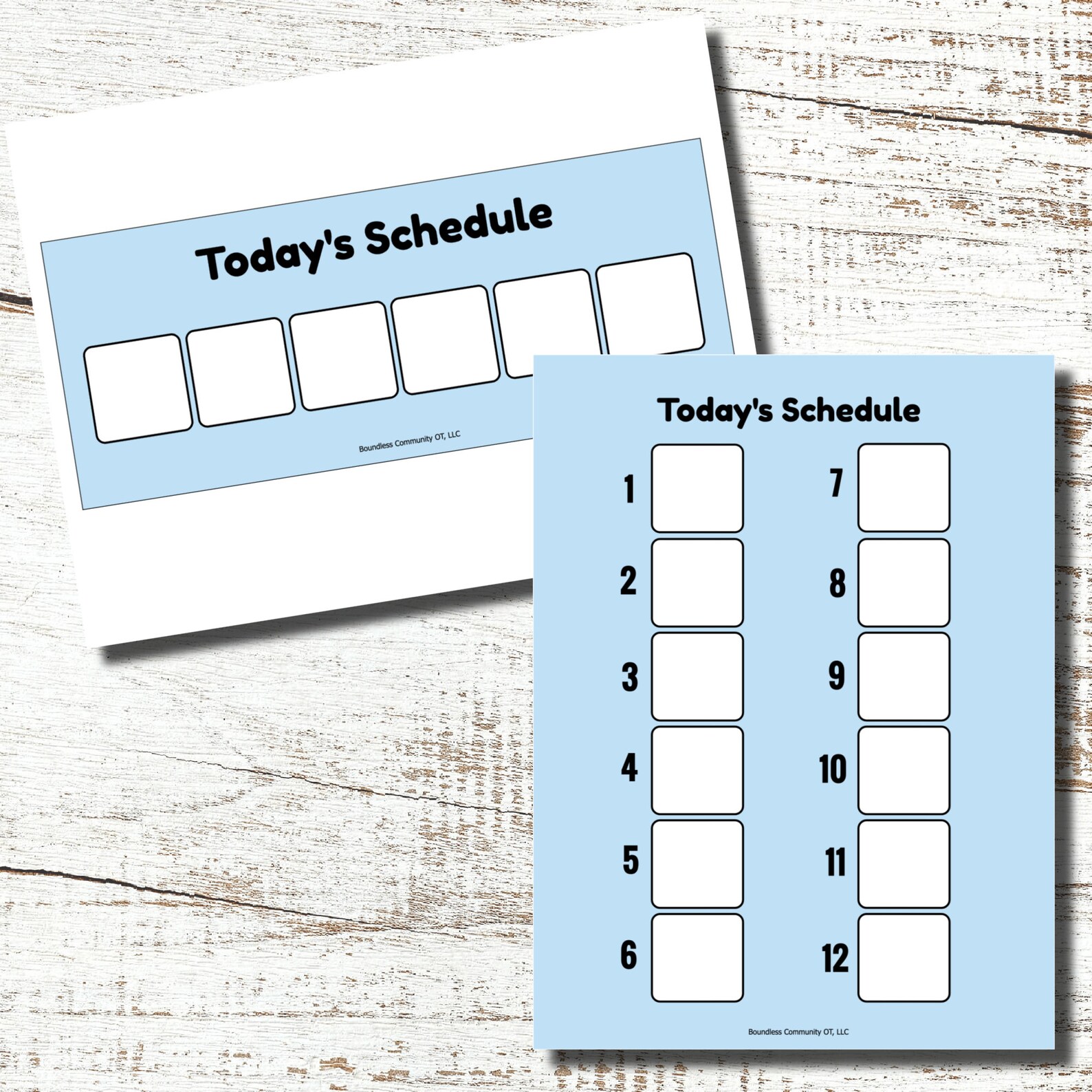 Daily Schedule, Printable Schedule, Boardmaker Schedule, Visual ...