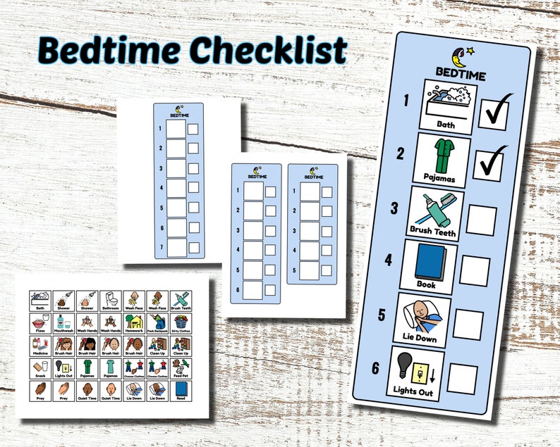 Bedtime Routine, Bedtime Visual Schedule, Bedtime Printable, Bedtime ...