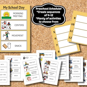 Preschool Schedule 30 Activity Options Printable Preschool | Etsy