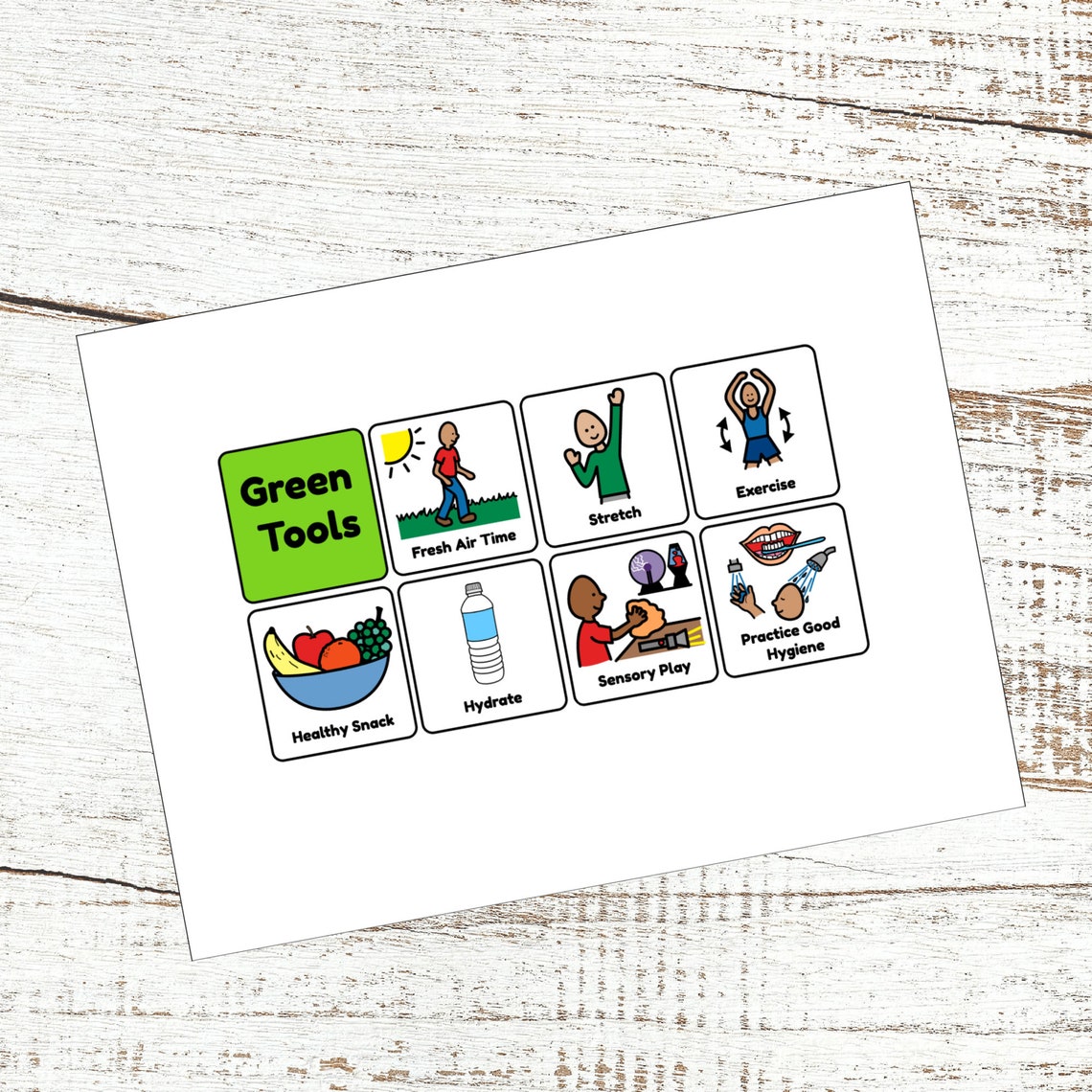 Self-regulation Cards Self-regulation Chart Big Feelings - Etsy