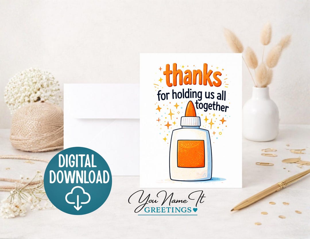 Thanks for Holding Us All Together | Coworker, Teacher, Mom Card ...