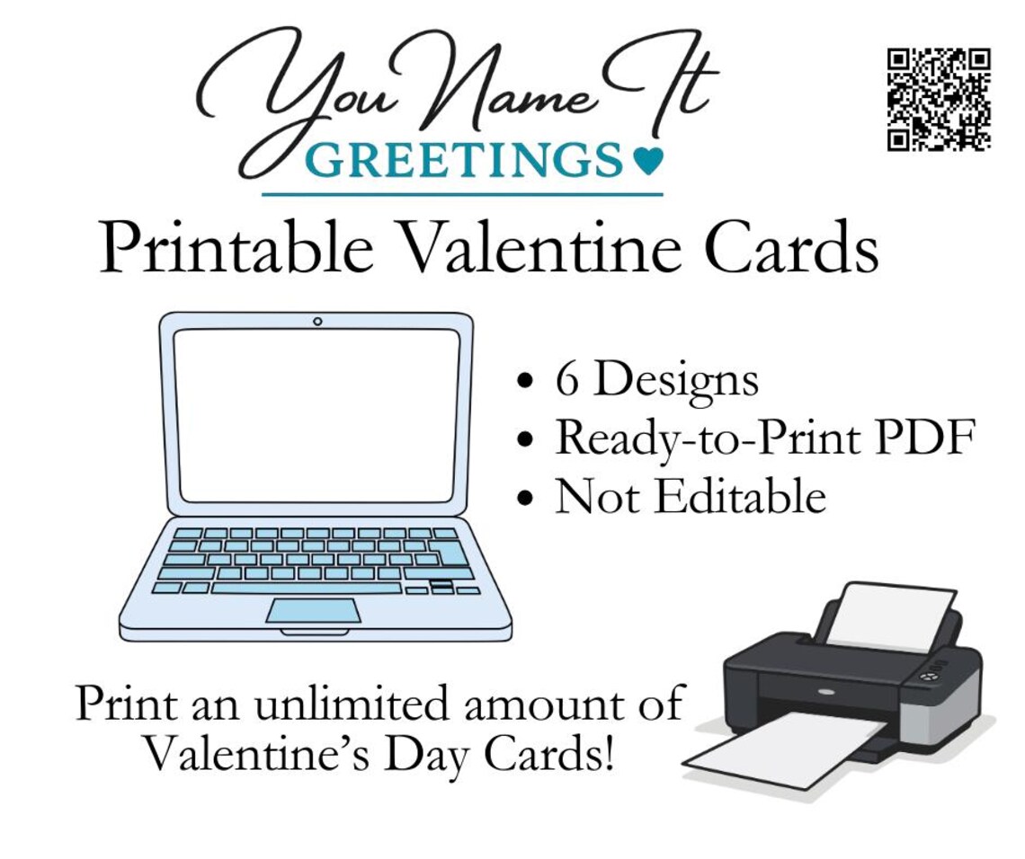 Tractor Farm Valentine Printable Cards | Digital Download - Etsy