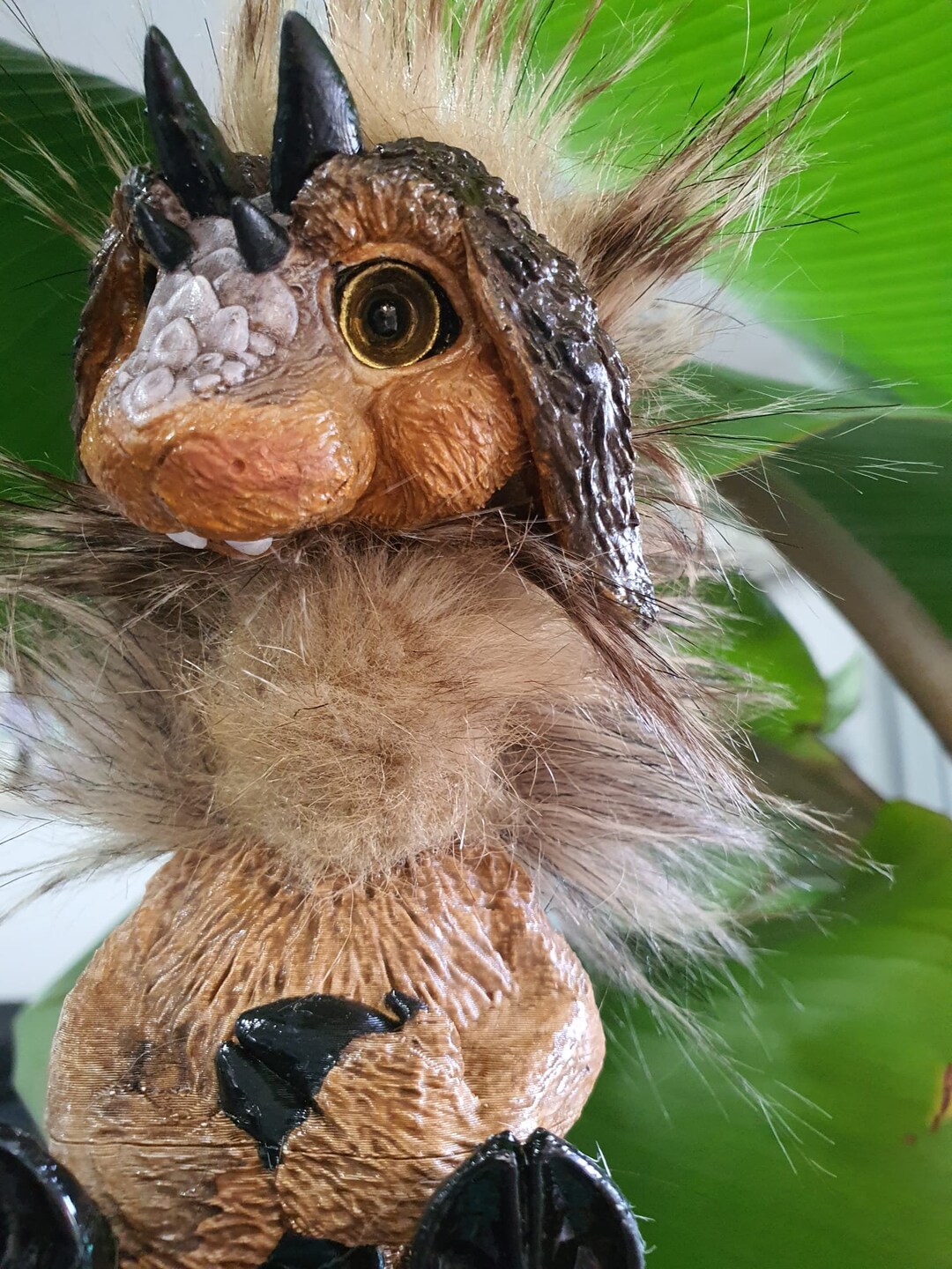 Velutina Shoulder Puppet Jackalope Head Rotates With Wire - Etsy