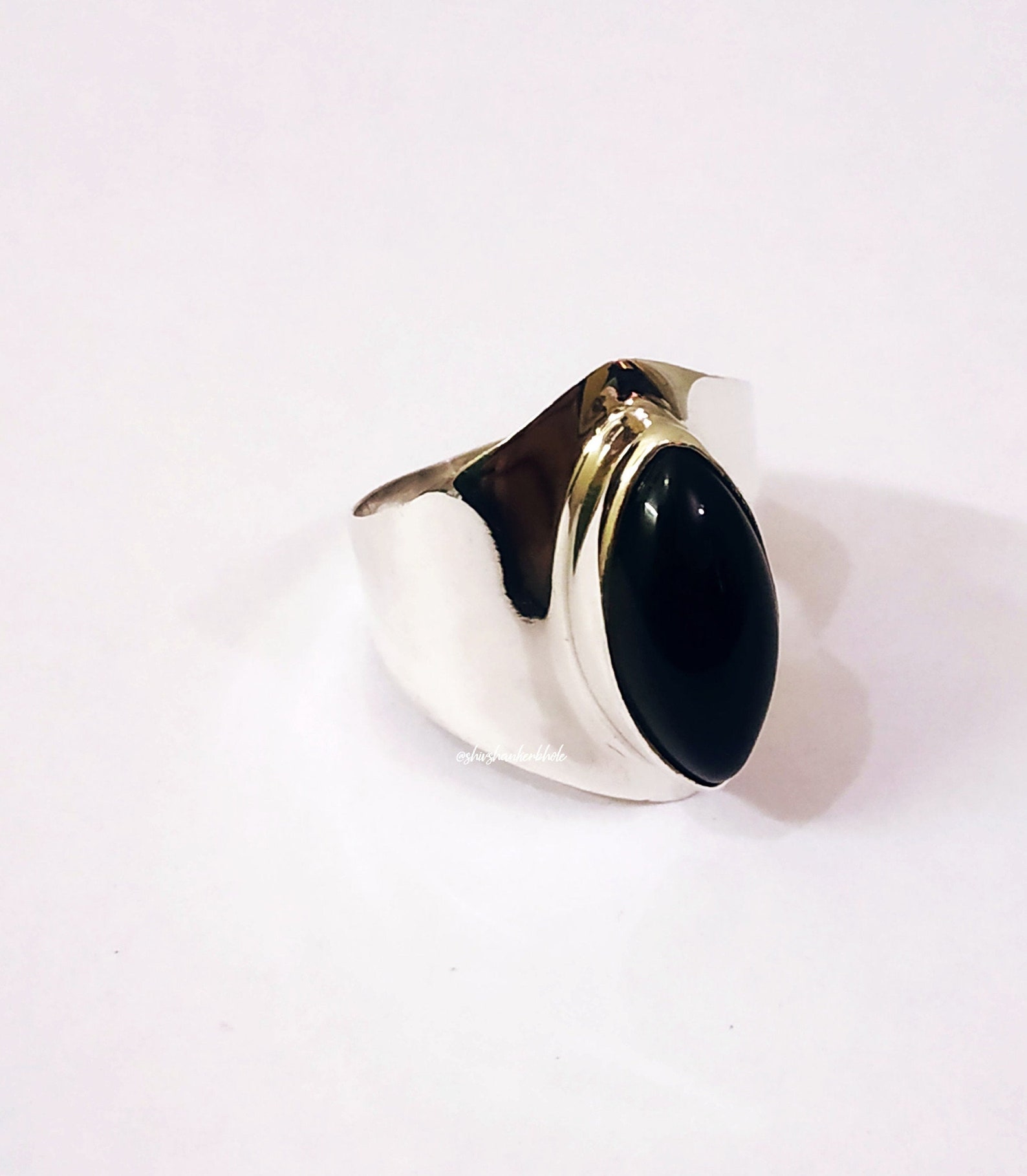Bague En Onyx Noir