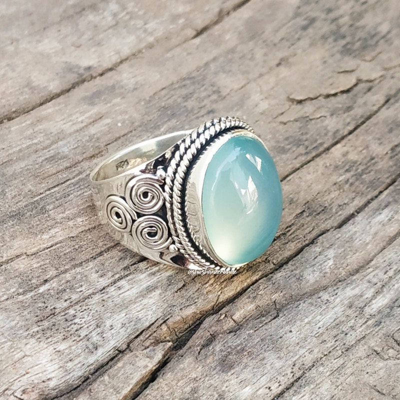 Chalcedony Jewelry - Etsy