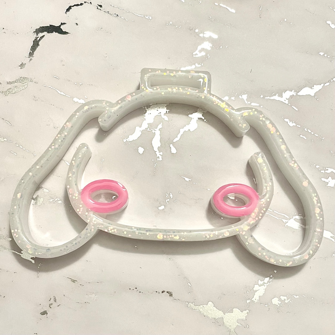 Kawaii Cinna Roll Custom Resin Tsurikawa Glittery JDM Car Handle Ring ...