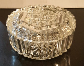 Glass powder box | Etsy