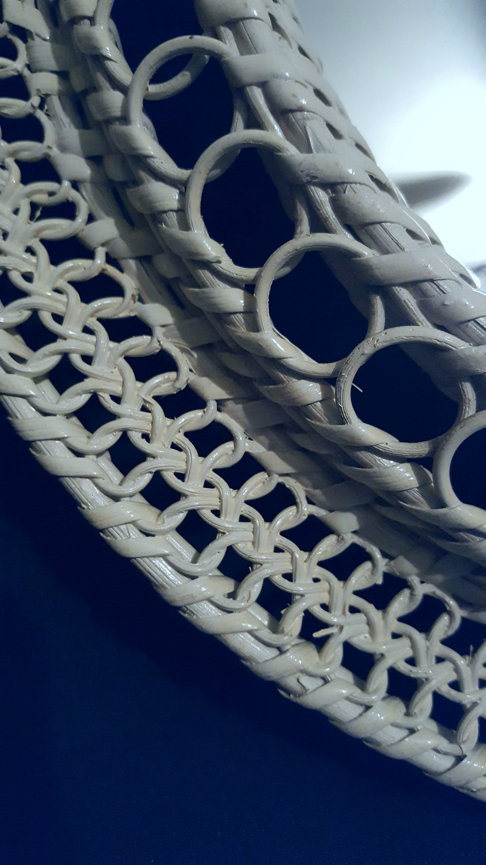 Vintage 20x17 In. White Wicker Framed Oval Wall Mirror Bath - Etsy