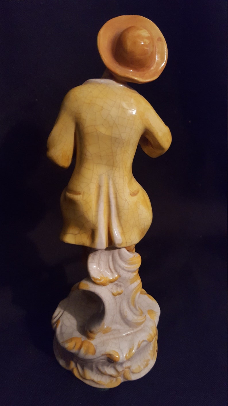 Italy Meiselman Imports Porcelain Figurine Signed Crackle Finish Statue ...