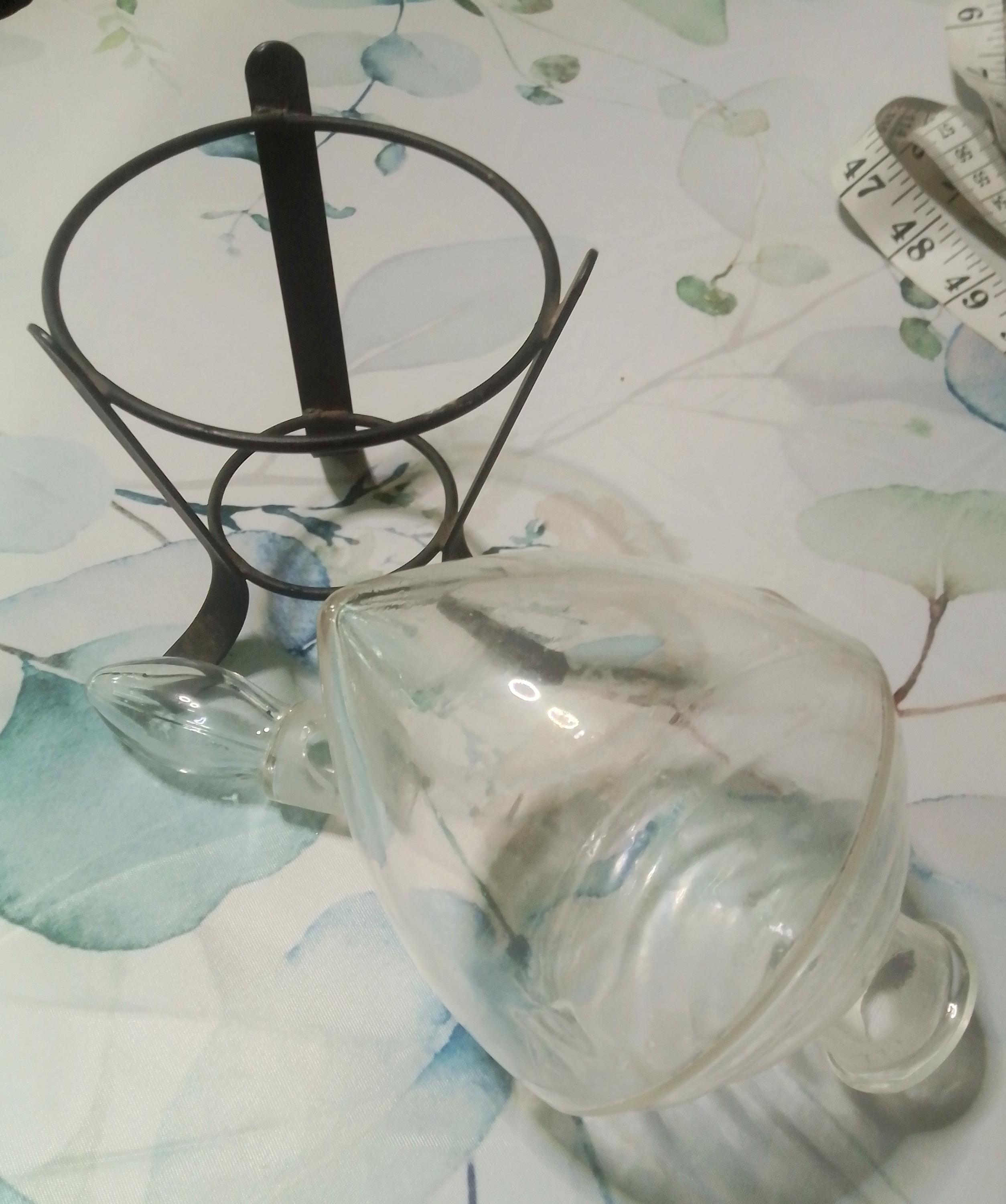 Original Apothecary Globe Carboy Pharmacy Display Jar in Metal Stand ...