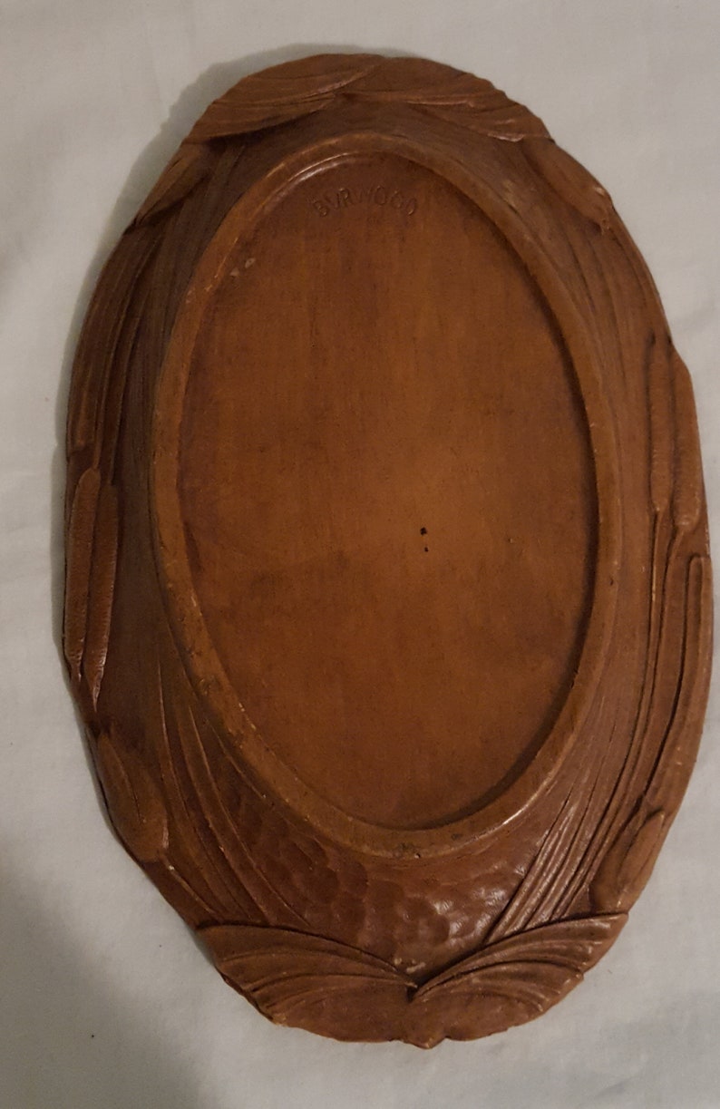 Vtg. Burwood Mallard Duck Cattail Pond Scene Formed Plastic | Etsy