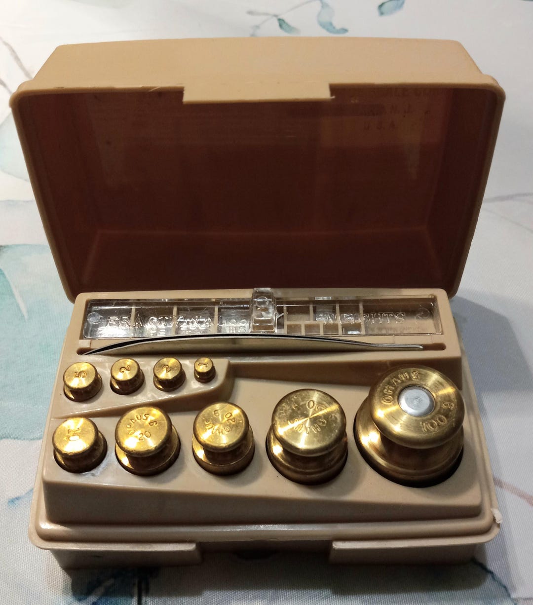 Midcentury Apothecary Medical Memorabilia Set of Ohaus Brass ...