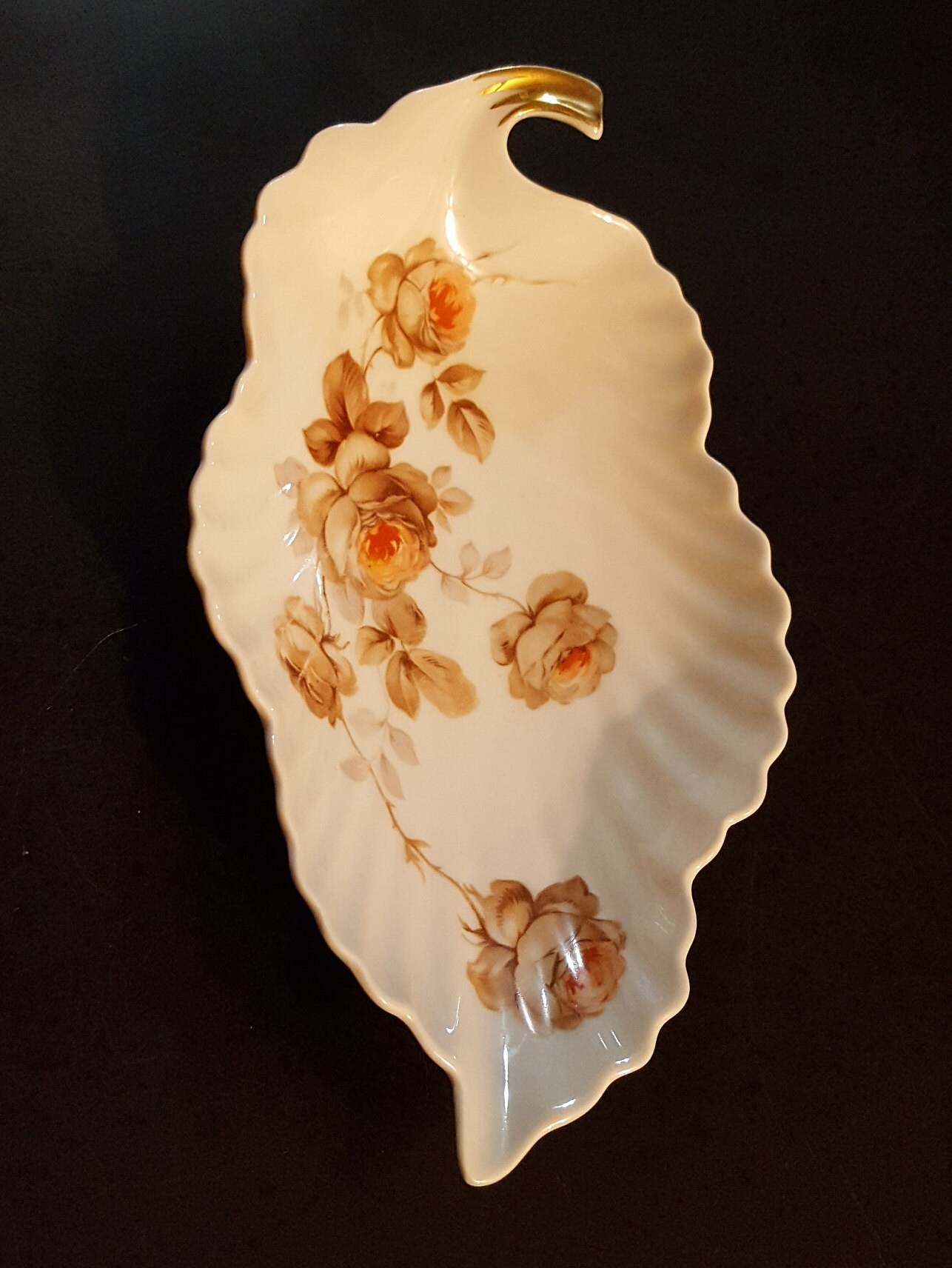 Bavarian Old Nuremberg German porcelain leaf shaped dish bowl | Etsy