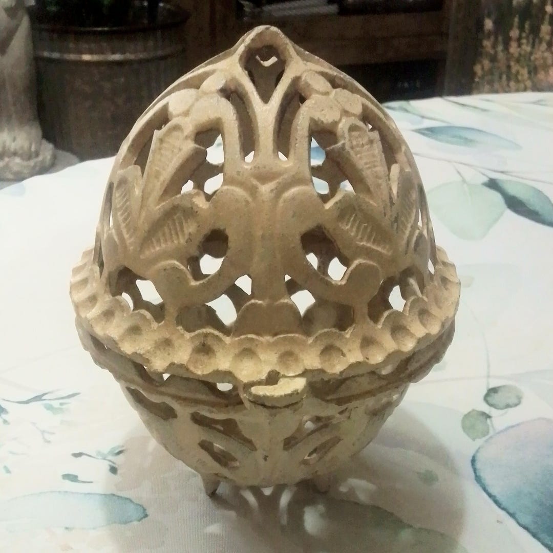 Antique Cast Iron Twine String Holder Footed Ball - Etsy