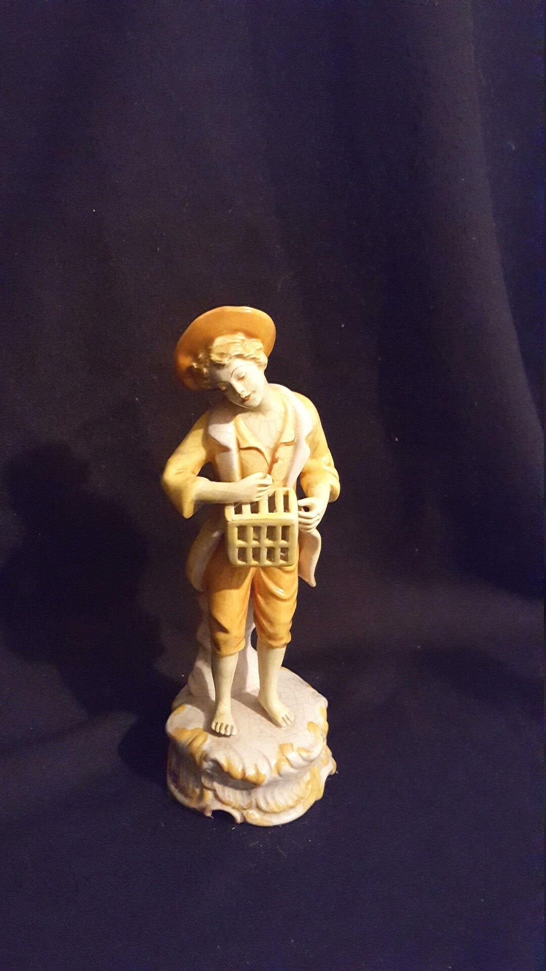 Italy Meiselman Imports Porcelain Figurine Signed Crackle Finish Statue ...