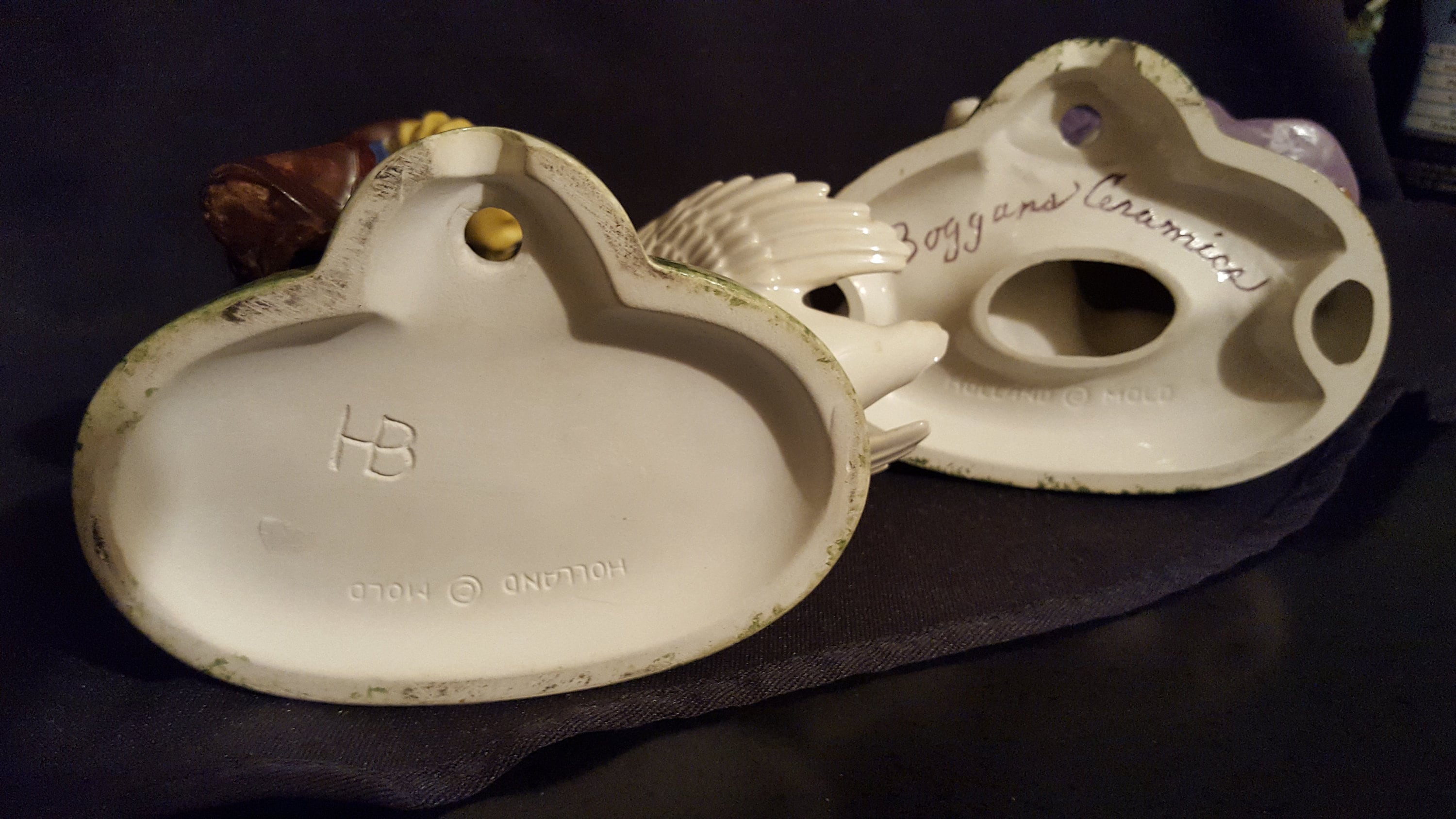 Vintage Atlantic Mold Ceramic Boy and Girl With Geese Goose | Etsy