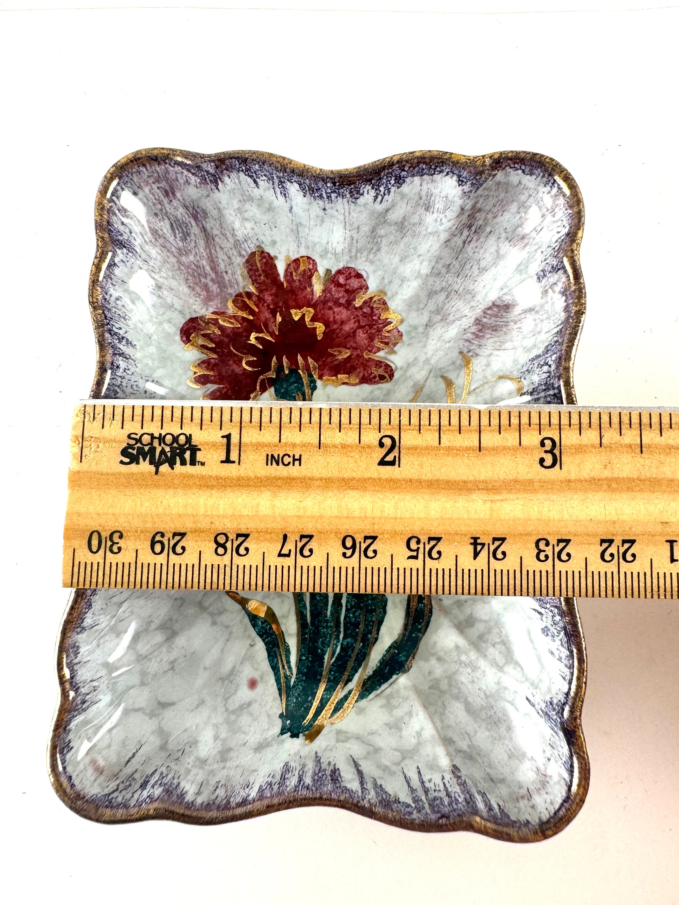 Italian Hand Painted Floral Trinket Dishes Made in Italy - Etsy