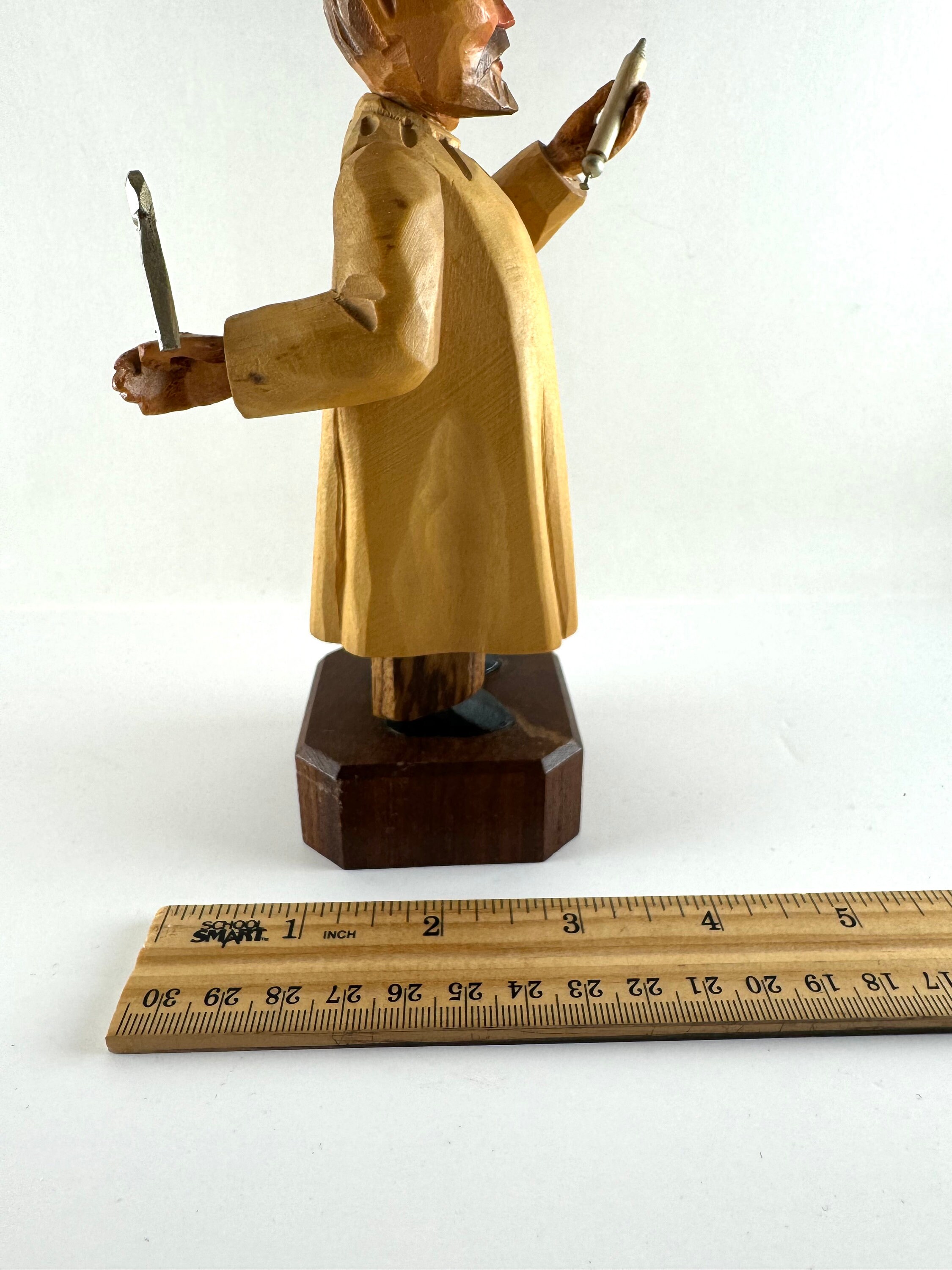 Vintage Carved Wood Dentist Figurine Vintage Hand Carved Dentist ...