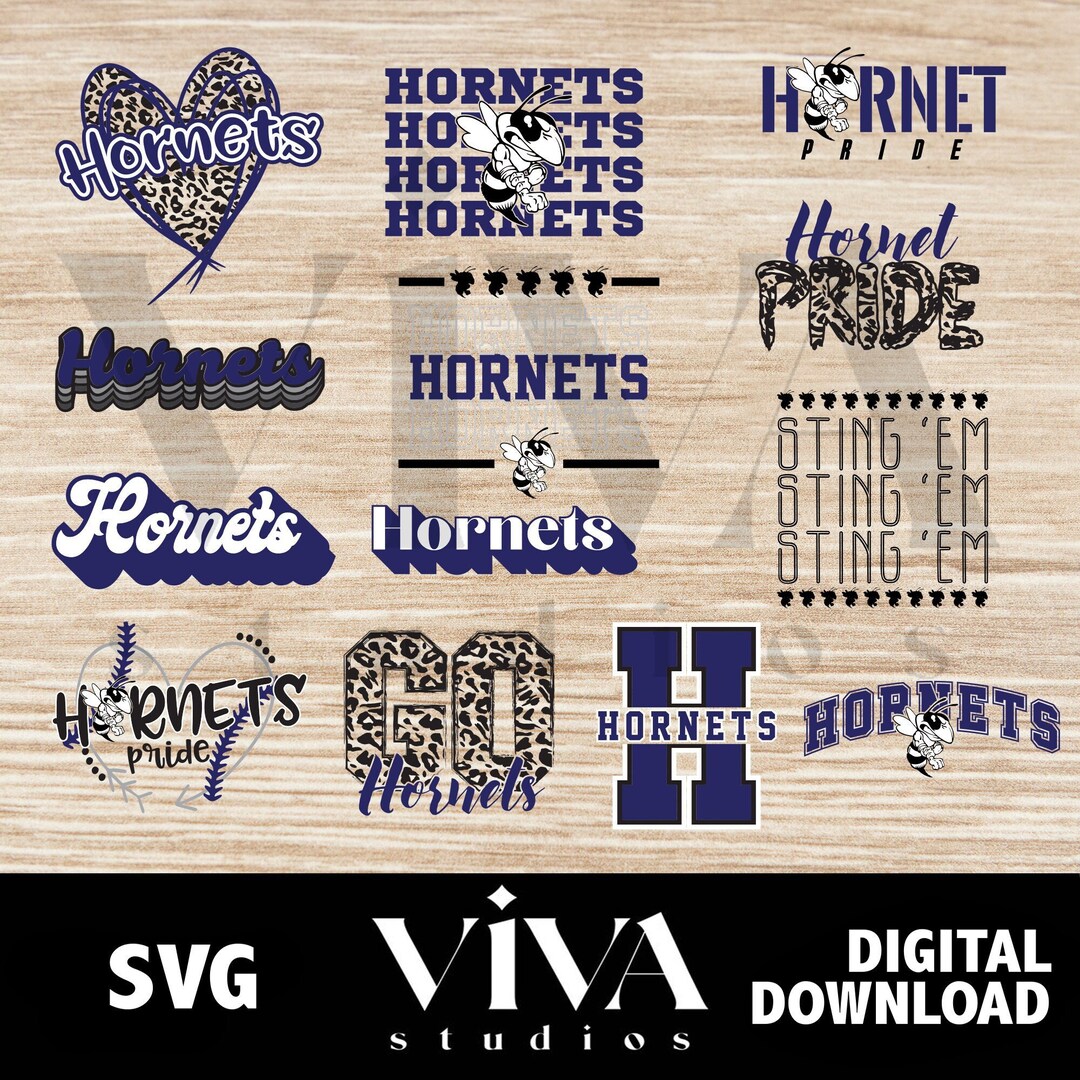 Hornets School Mascot Bundle SVG | Go Hornets Svg, Hornets Pride Svg ...