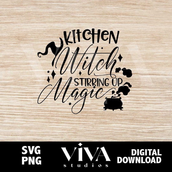 Kitchen Witch Svg Png Halloween Svg Png Witch Svg Png Etsy