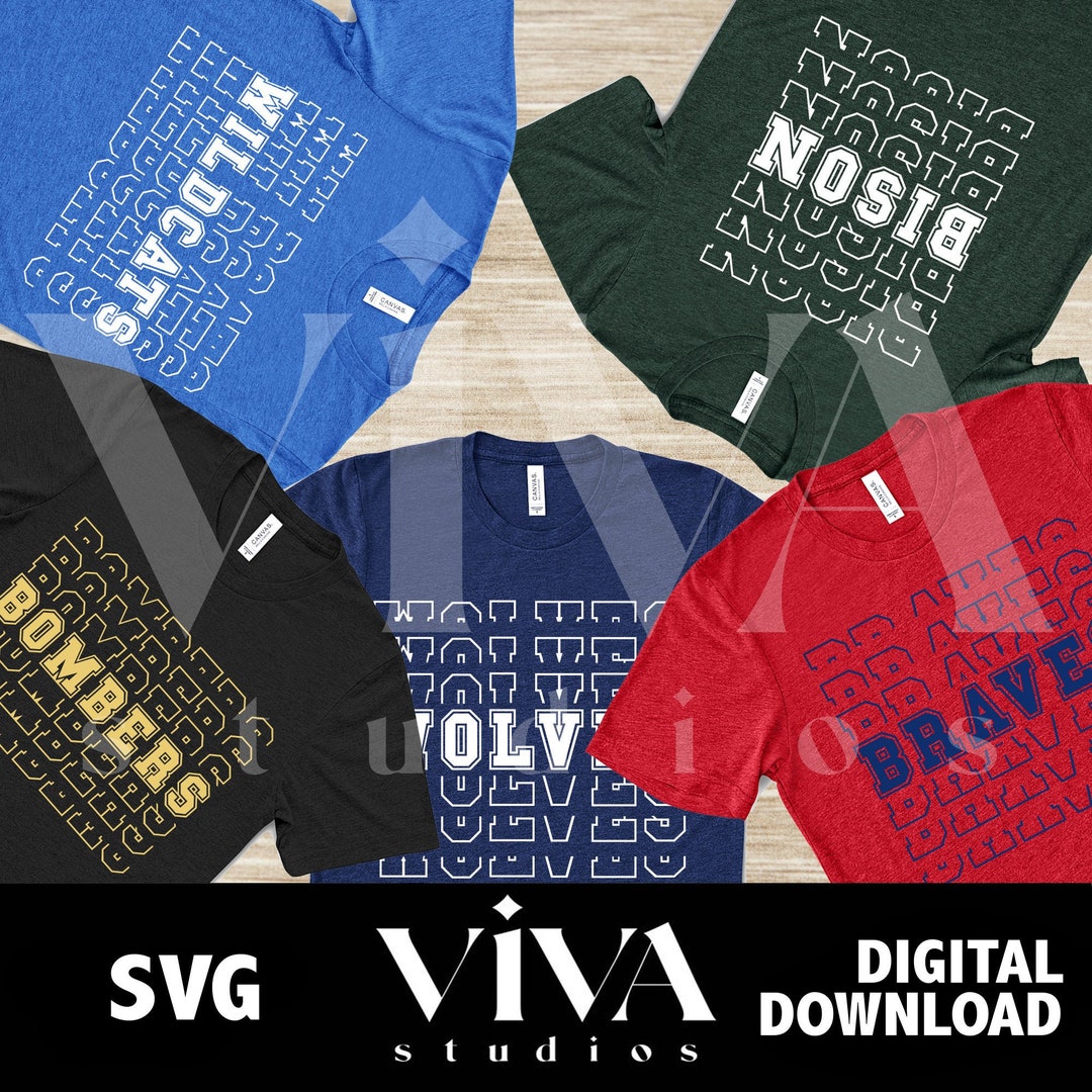 50+ School Mascot Echo SVG | Game Day Svg, Football Svg, Football Mom ...