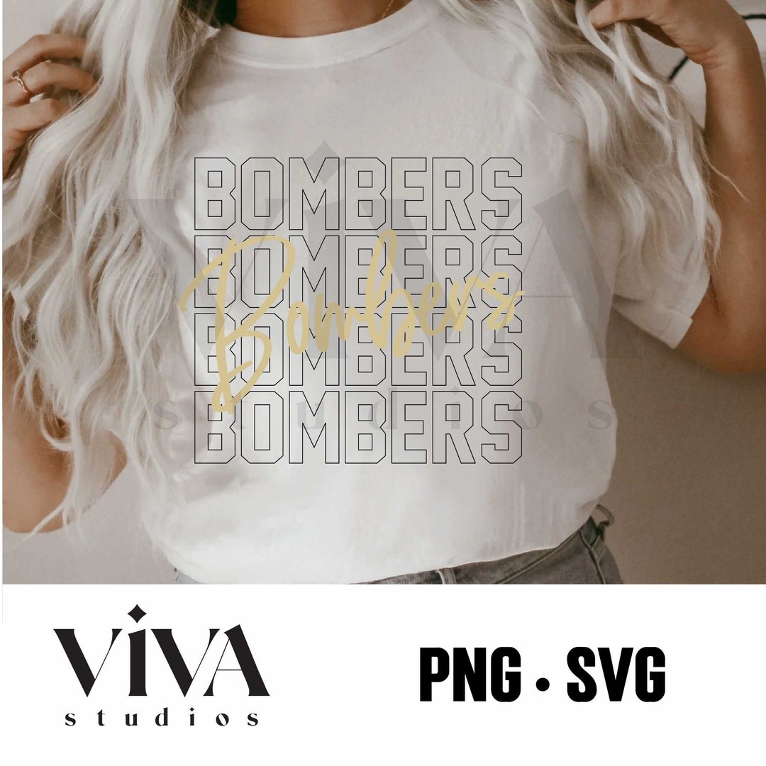 Bombers Stacked & Script SVG | Baseball Svg, Football Svg, Football Mom ...