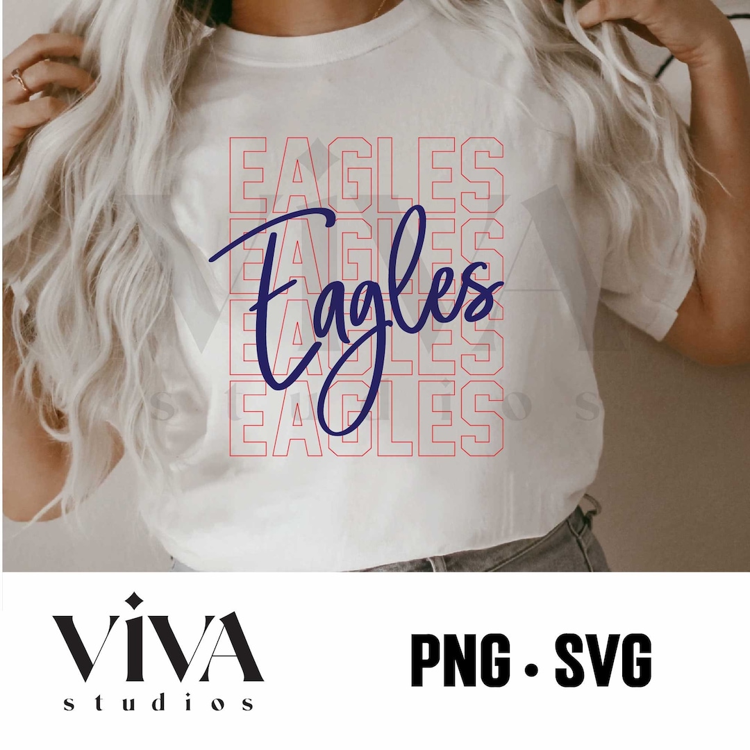 Eagles Stacked & Script SVG Eagles Svg, Football Svg, Football Mom ...