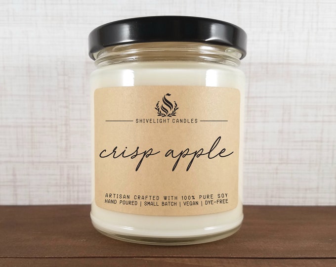 Apple Cinnamon Candles Fall Candles Handmade Soy Candle Cinnamon Candle ...