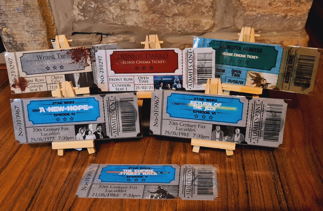 Retro Physical Souvenir Movie Ticket Any Movie Memorabilia / Keepsake ...